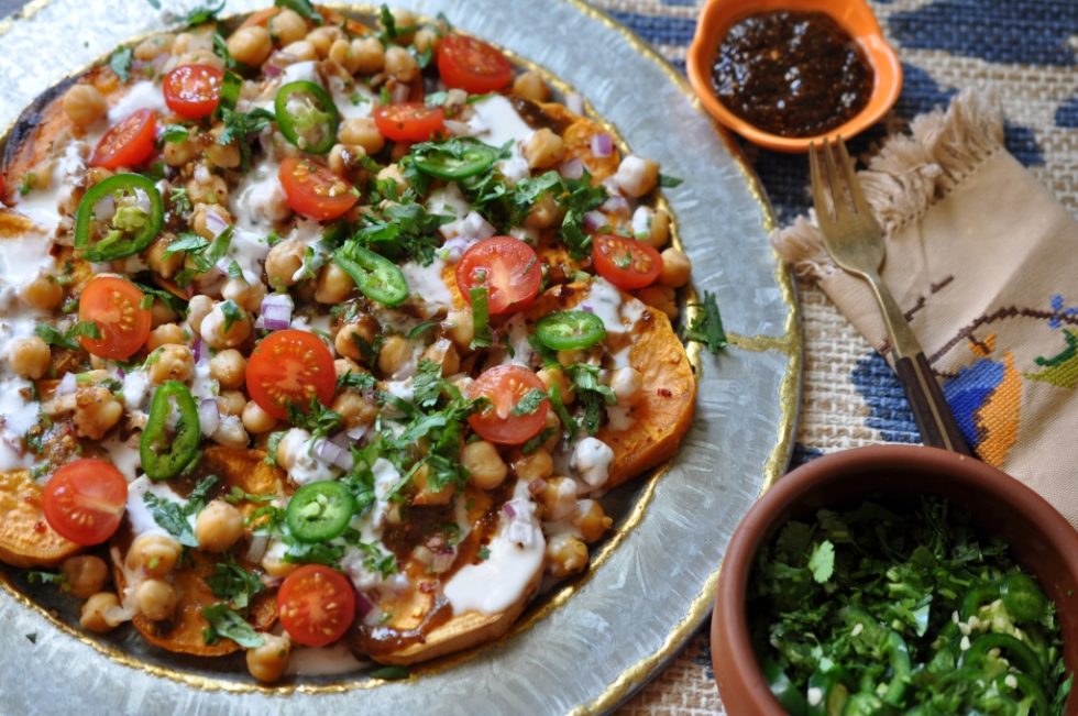 Roasted Sweet Potatoes with Pakistani-Style ‘Chana Chaat’ - A Taste of ...